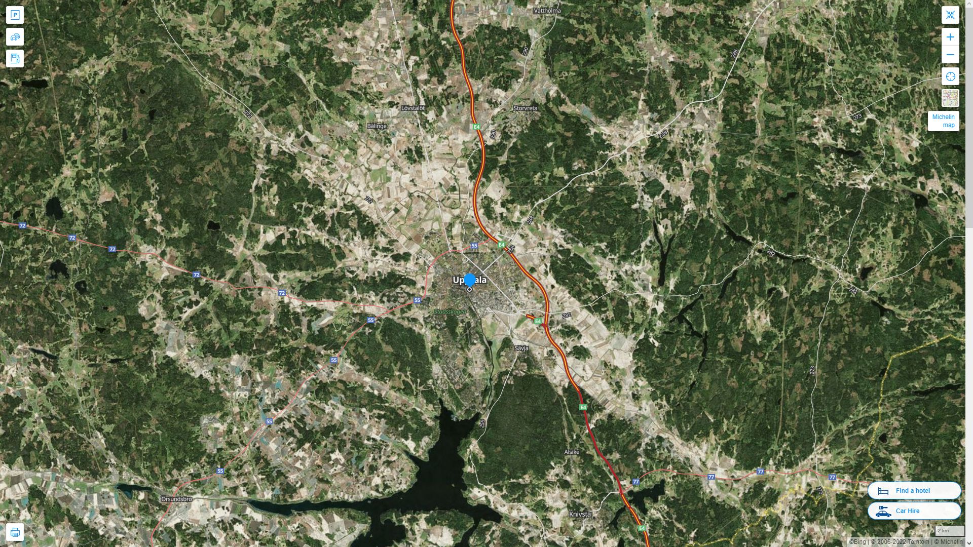 Uppsala Map - Sweden