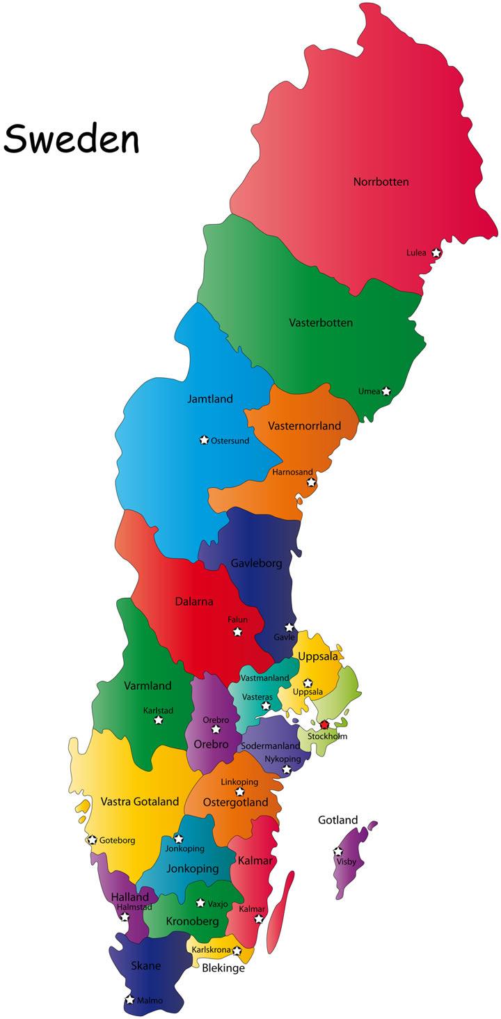 Uppsala Map - Sweden