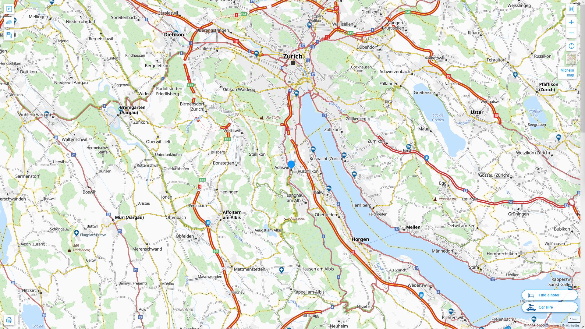 Adliswil Map - Switzerland