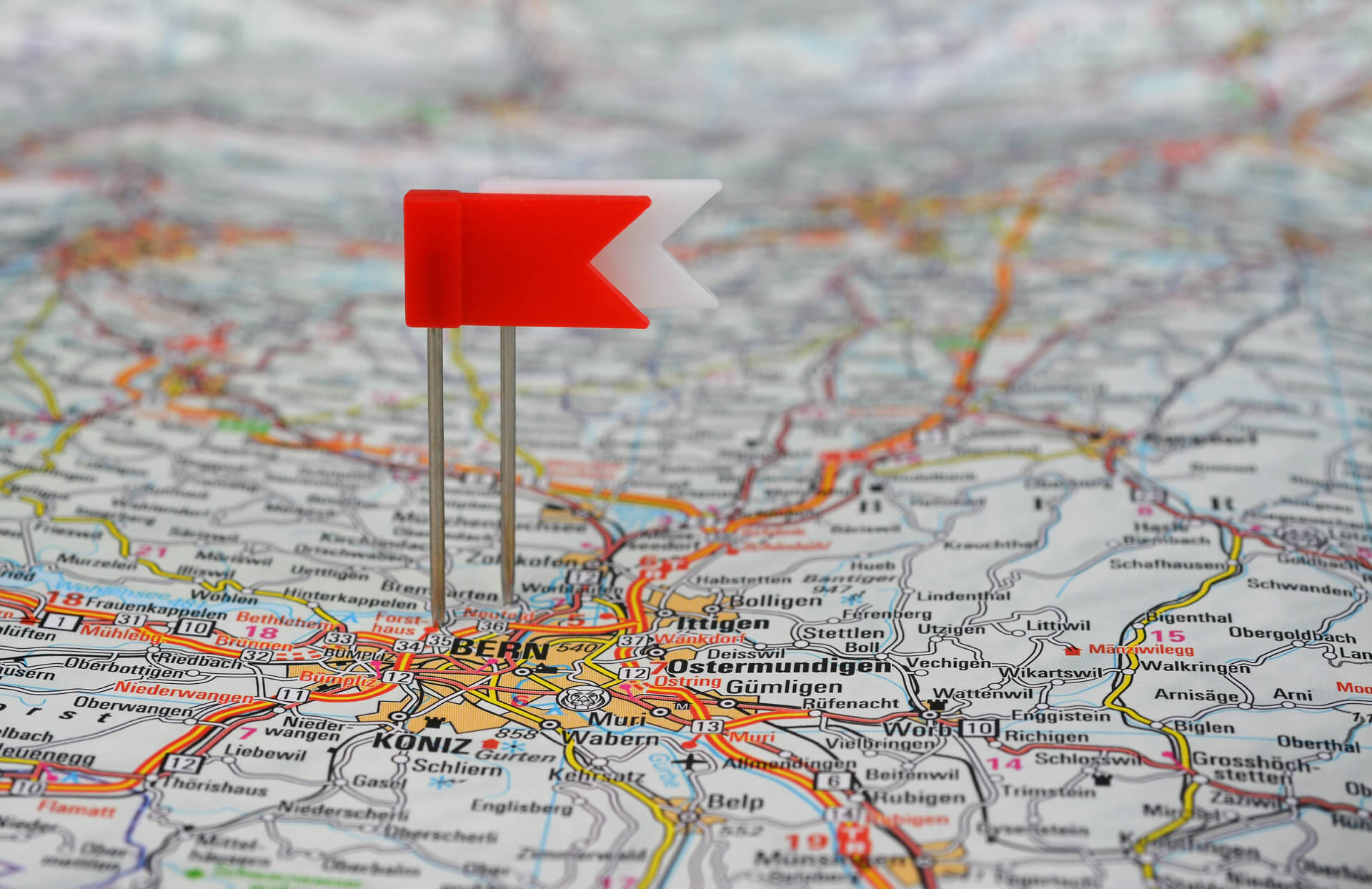 Bern Map - Switzerland