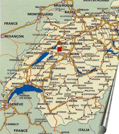 Biel Bienne Map - Switzerland