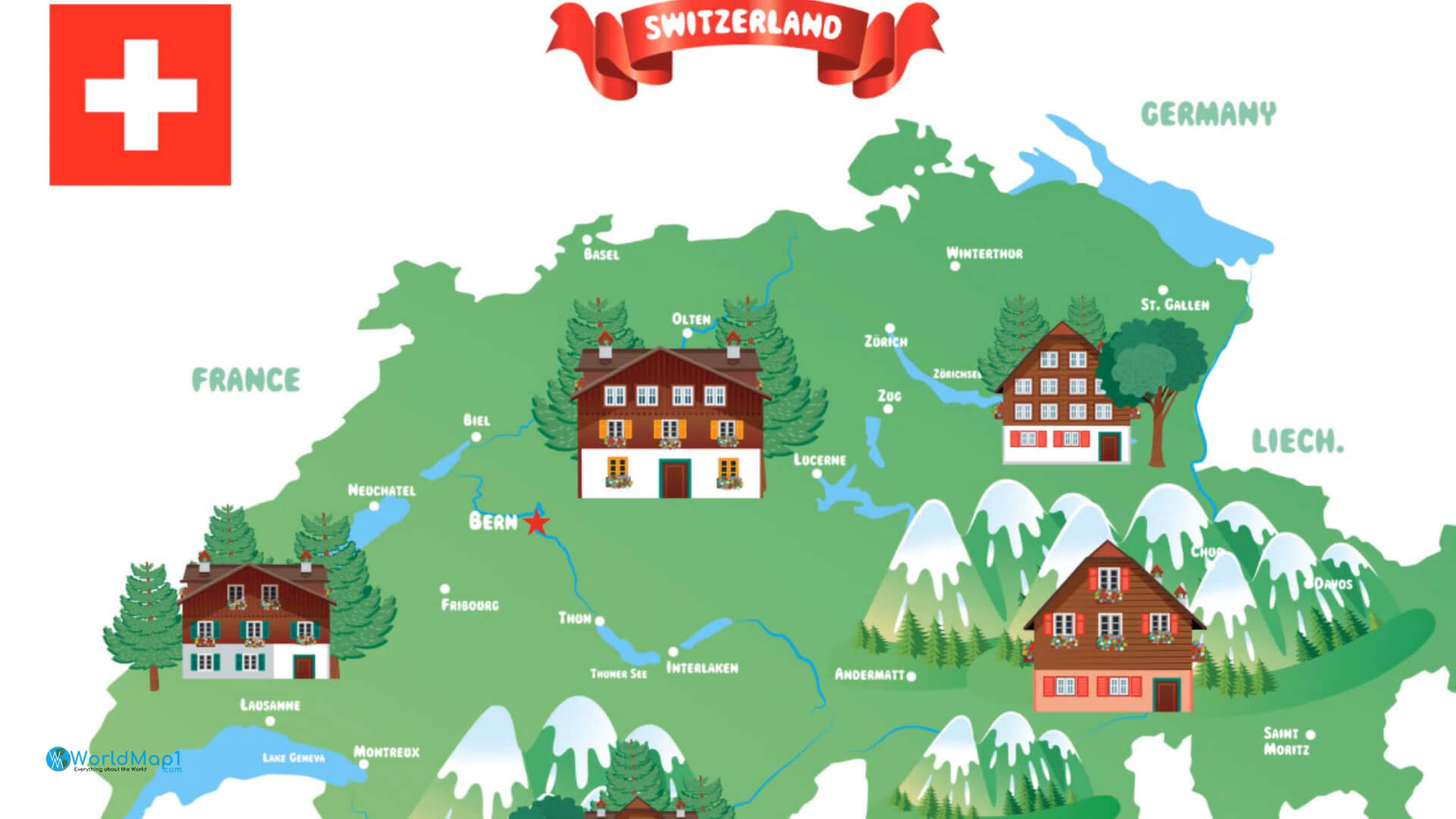 Where is Located Switzerland in the World