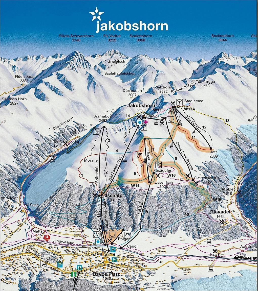Davos Map - Switzerland