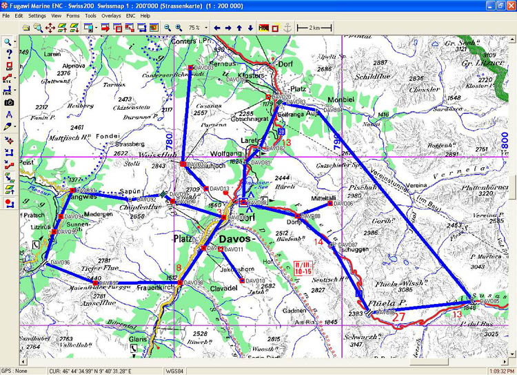 Davos Map - Switzerland
