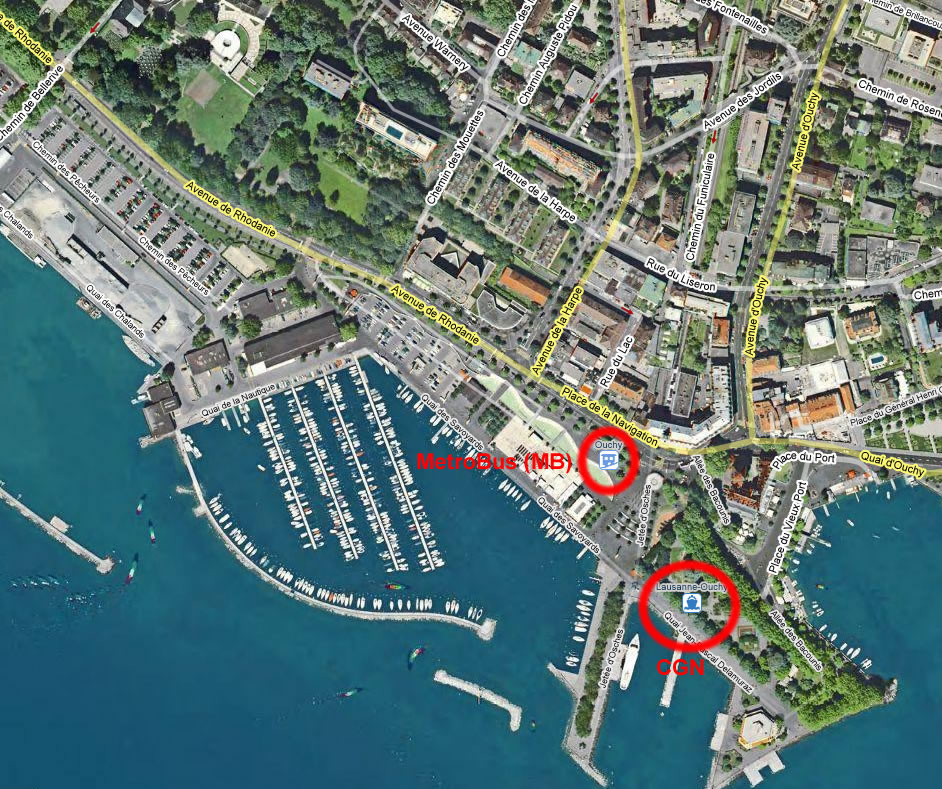 Lausanne Map - Switzerland