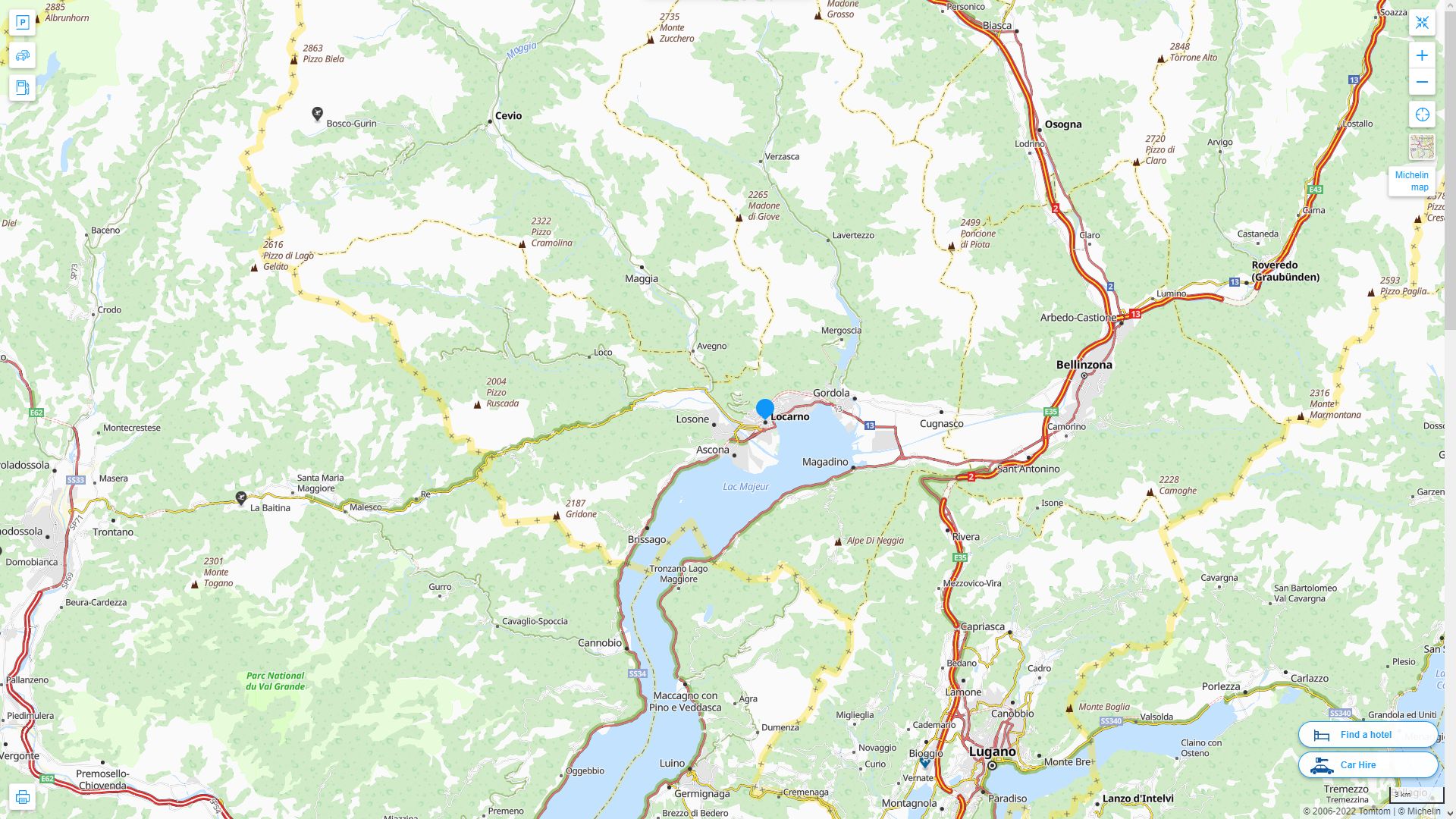 Locarno Map - Switzerland