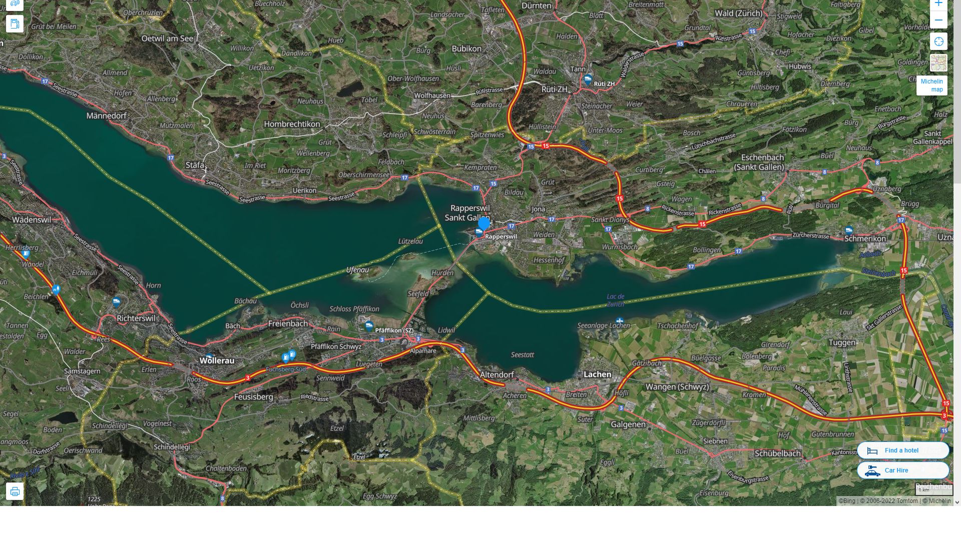Rapperswil Jona Map - Switzerland