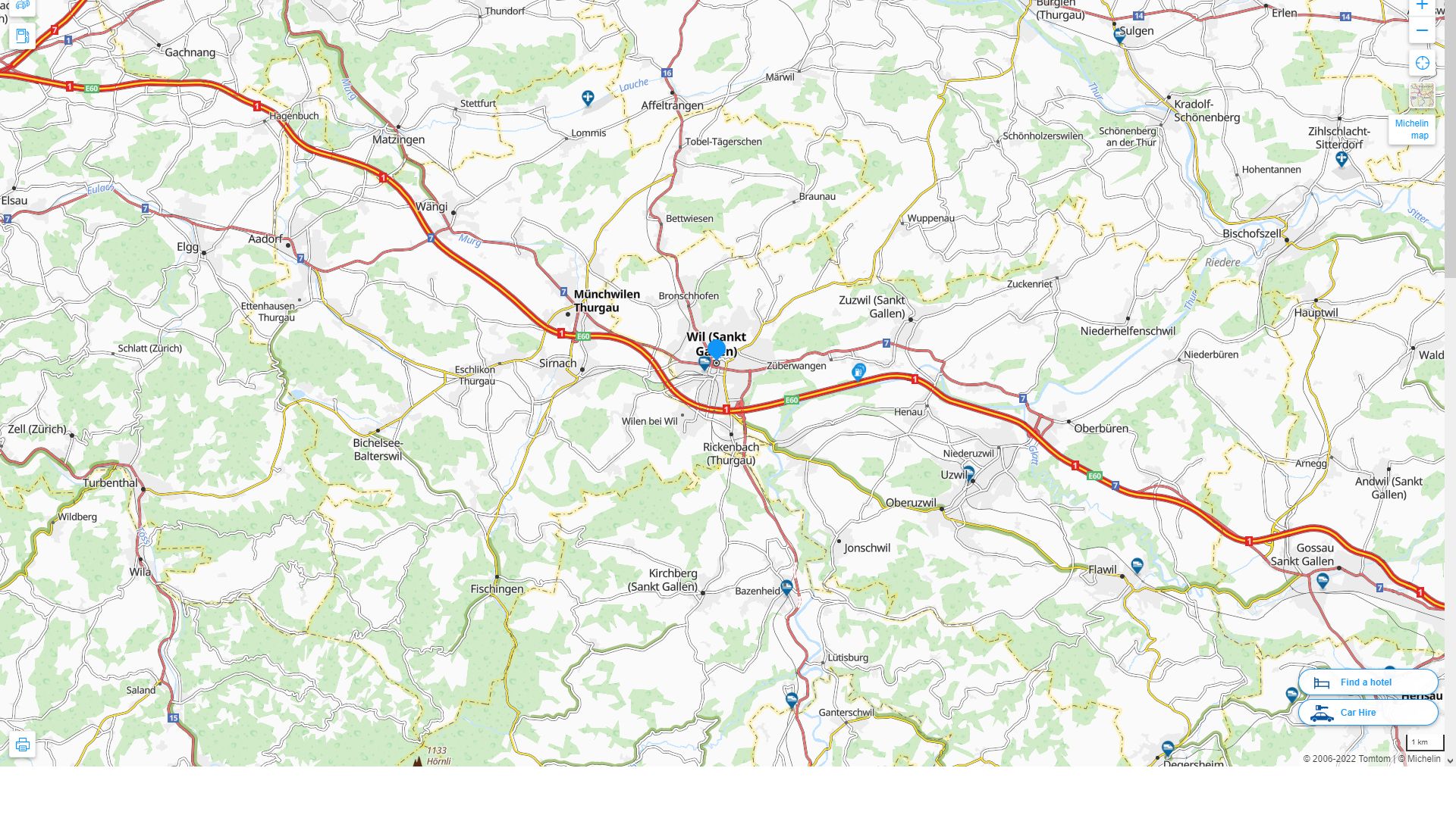 Wil Map - Switzerland