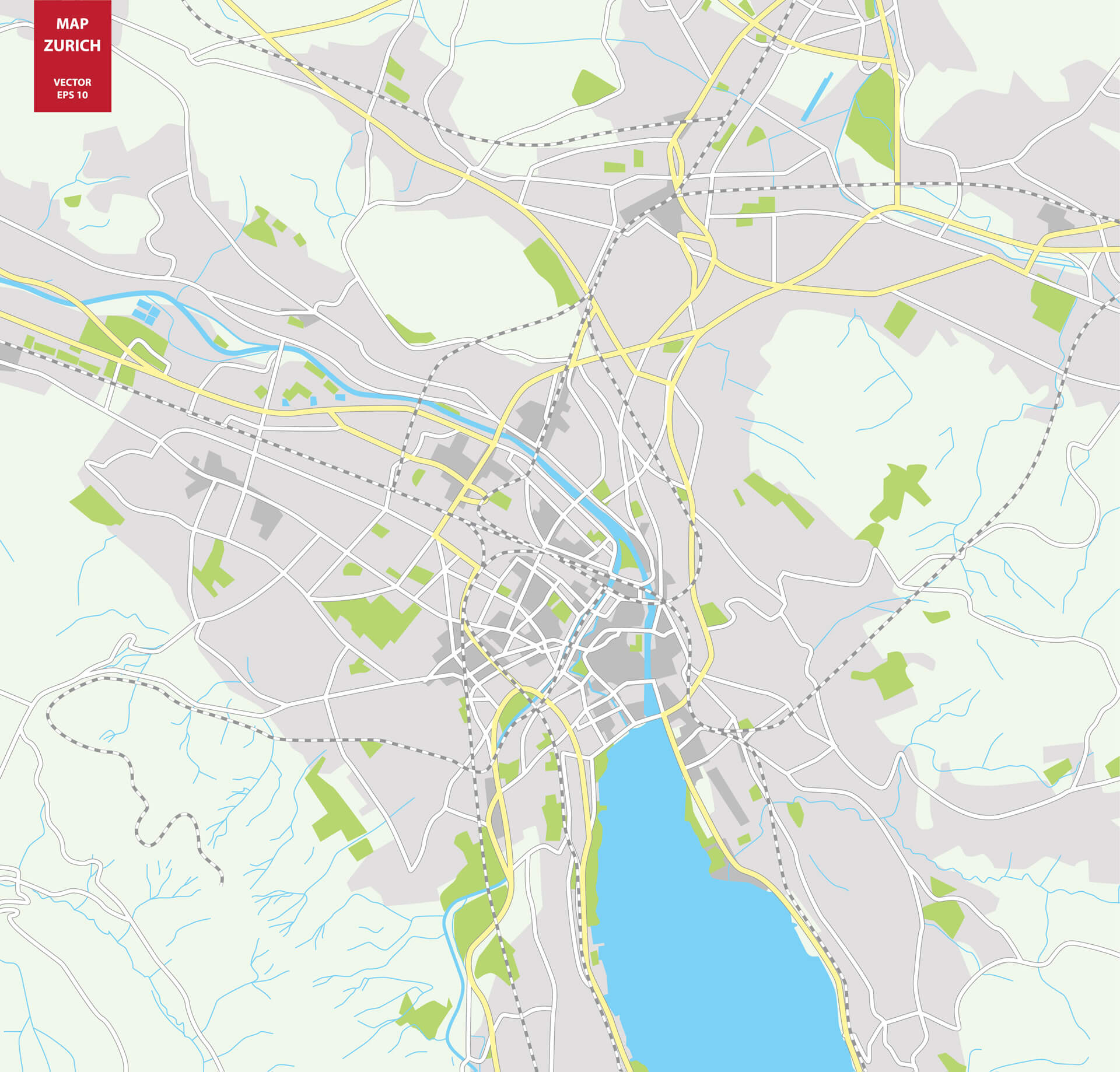 Zurich Map - Switzerland