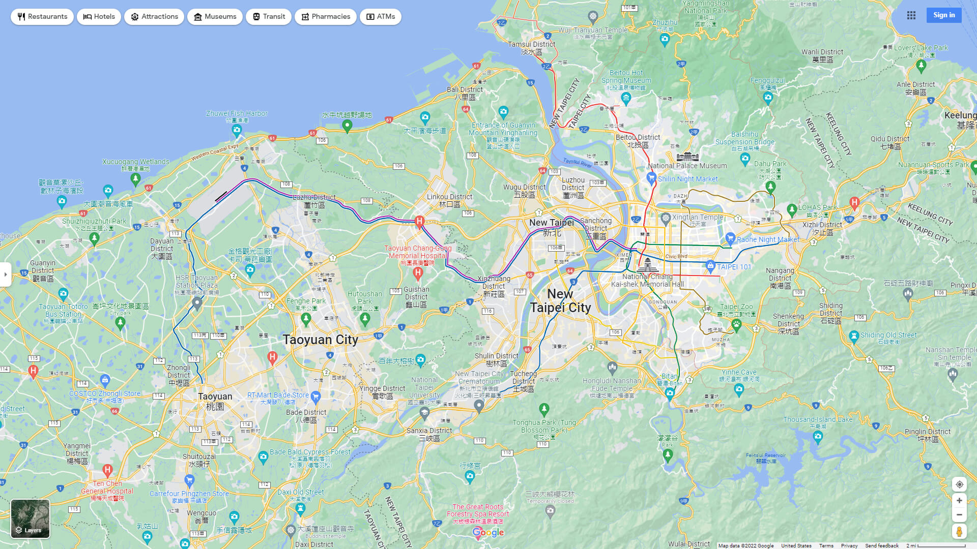 Taipei Map - Taiwan