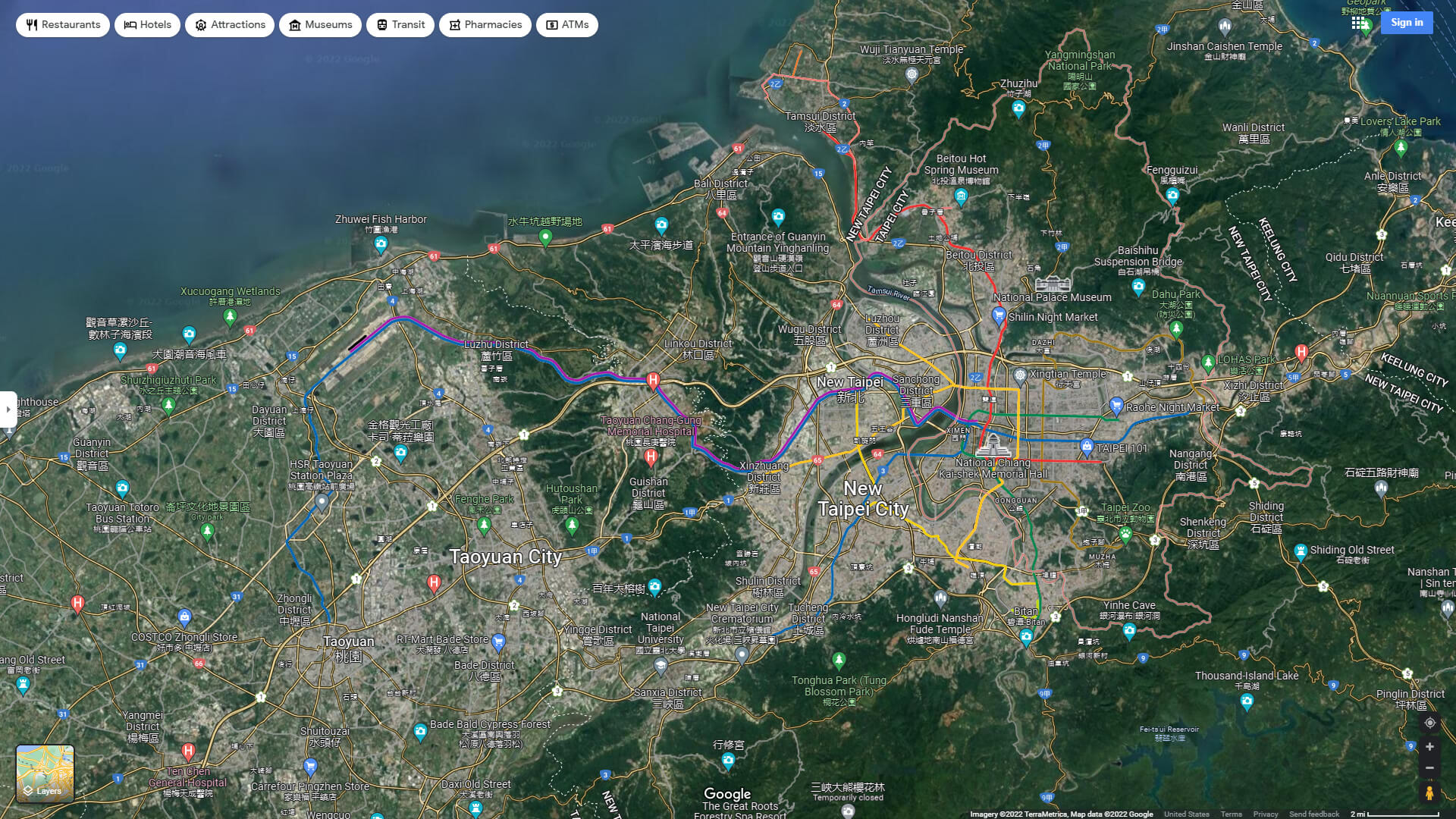 Taipei Map - Taiwan