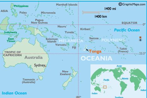 Tonga Map