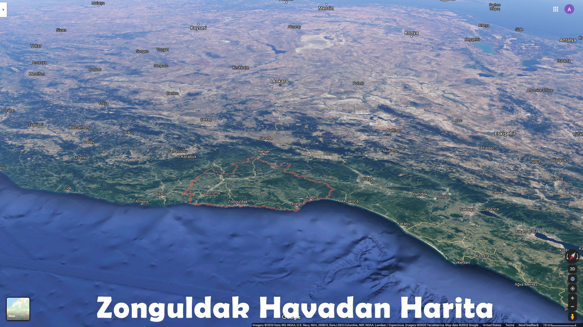 Zonguldak Map - Turkey