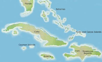 Turks and Caicos Islands Map