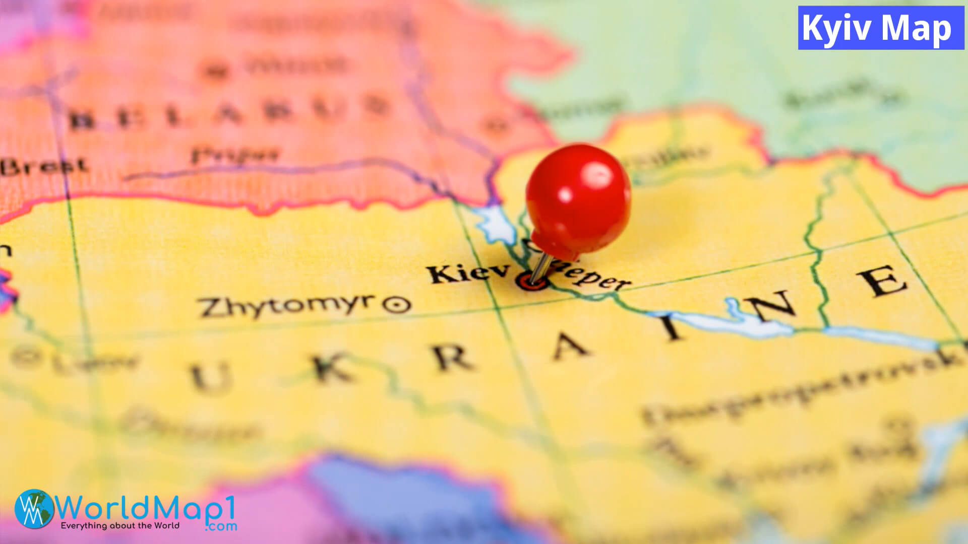 Where is located Kyiv in Ukraine