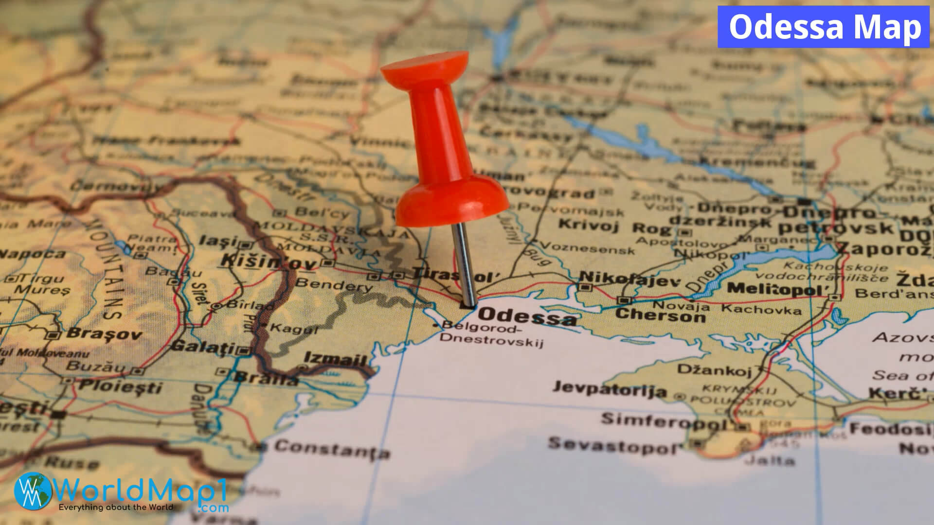 Where is located Odessa in Ukraine