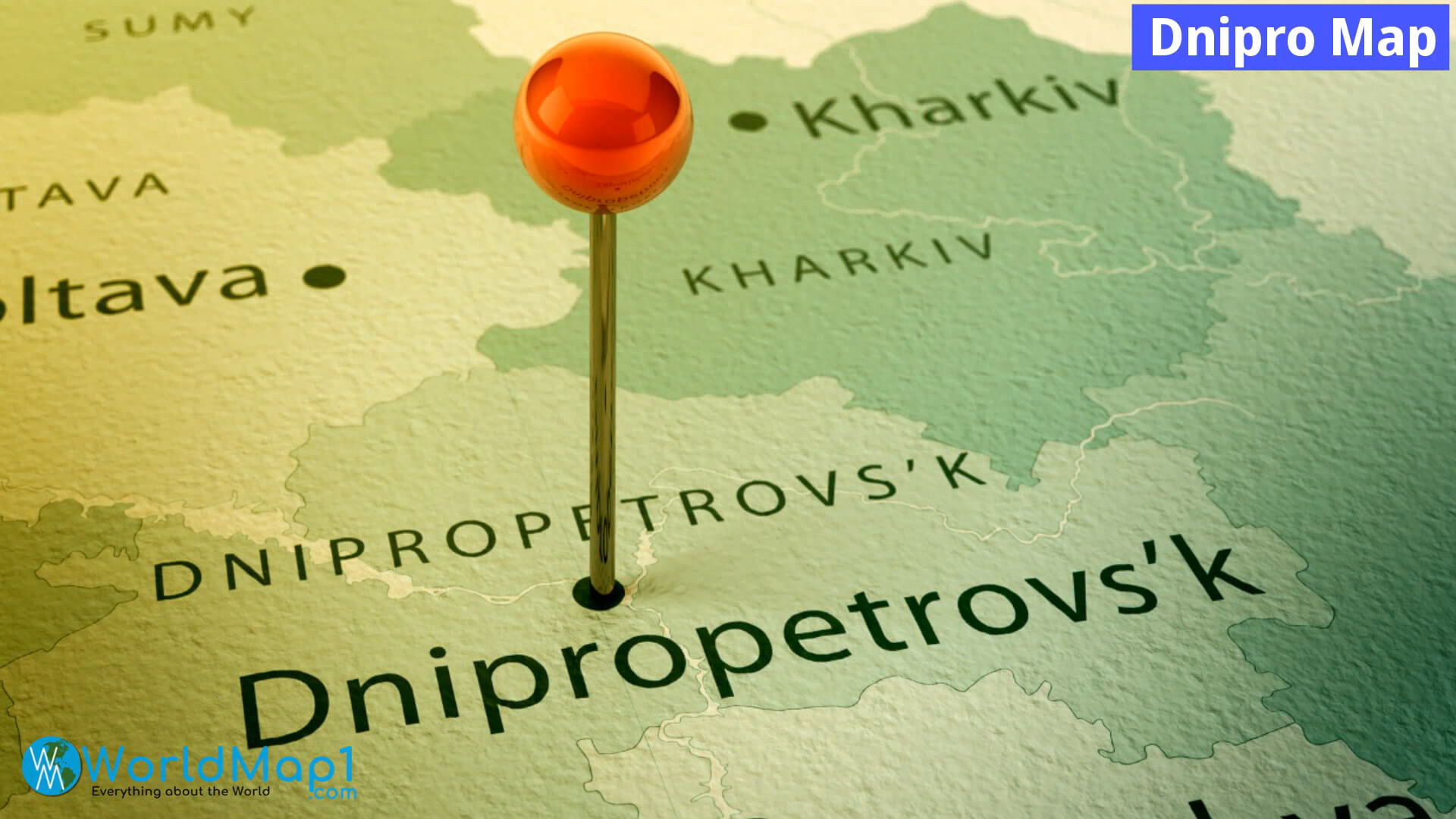 Dnipropetrovsk Map - Ukraine