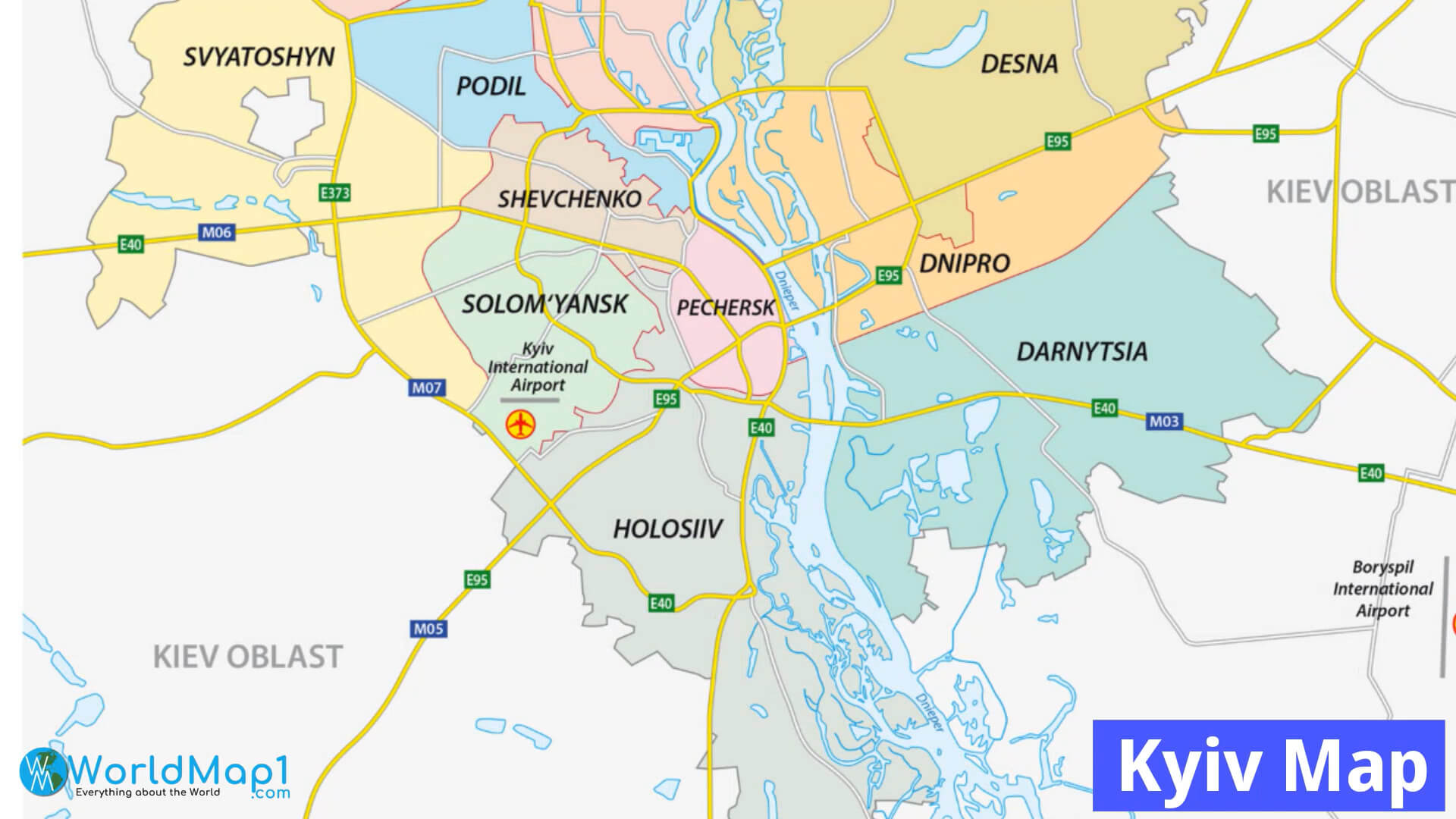 Kiev Map - Ukraine