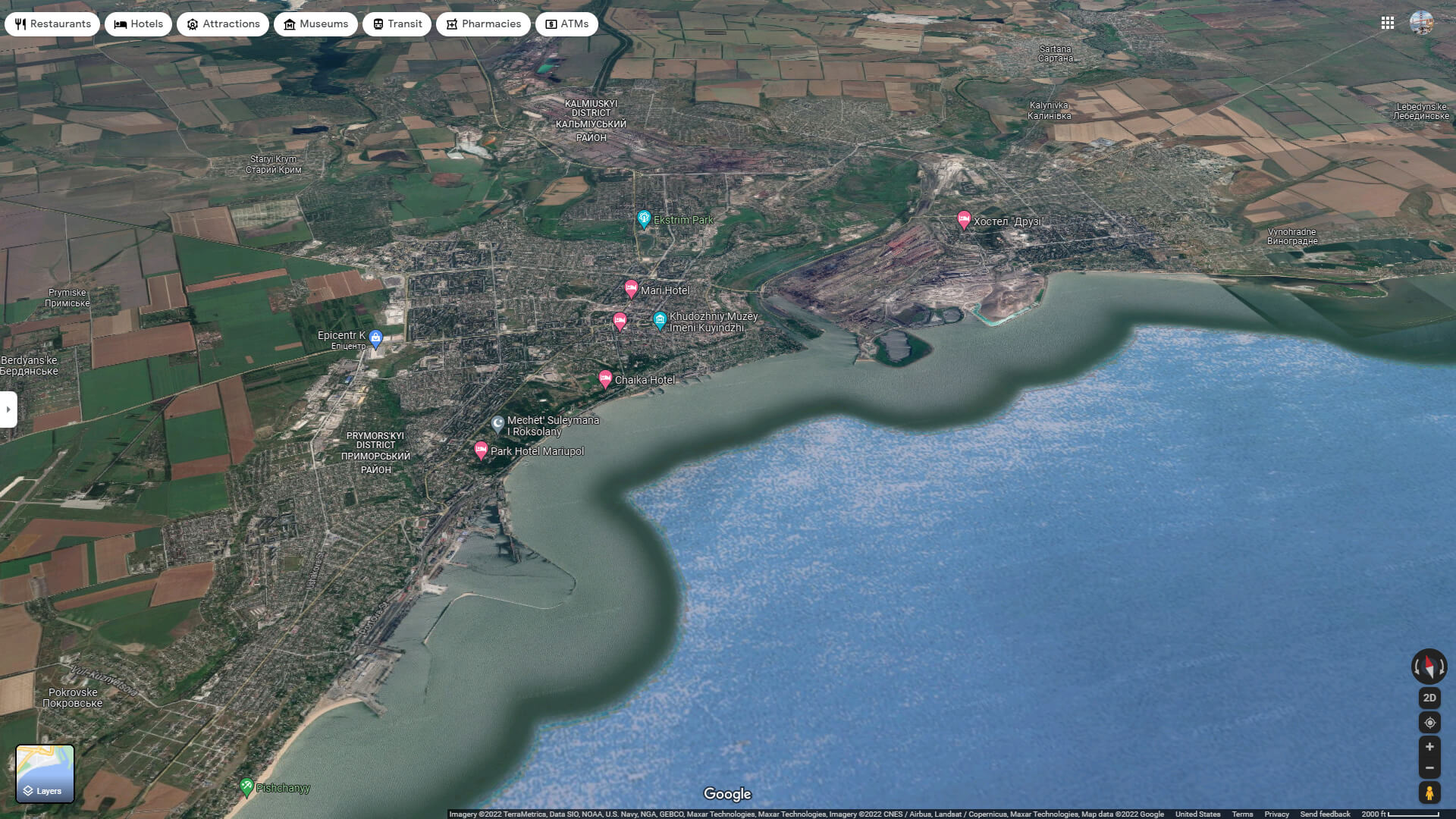 Mariupol Map - Ukraine