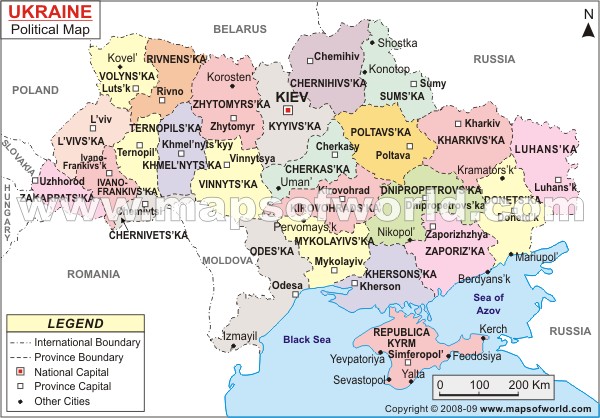 Sumy Map - Ukraine