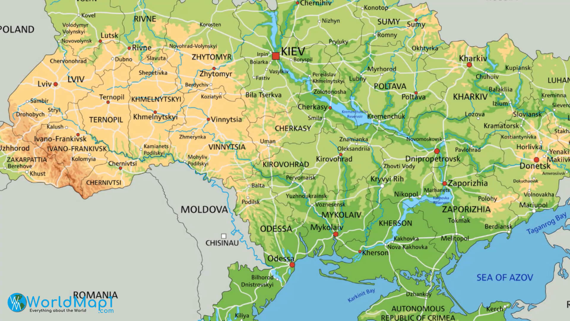 Sumy Map - Ukraine