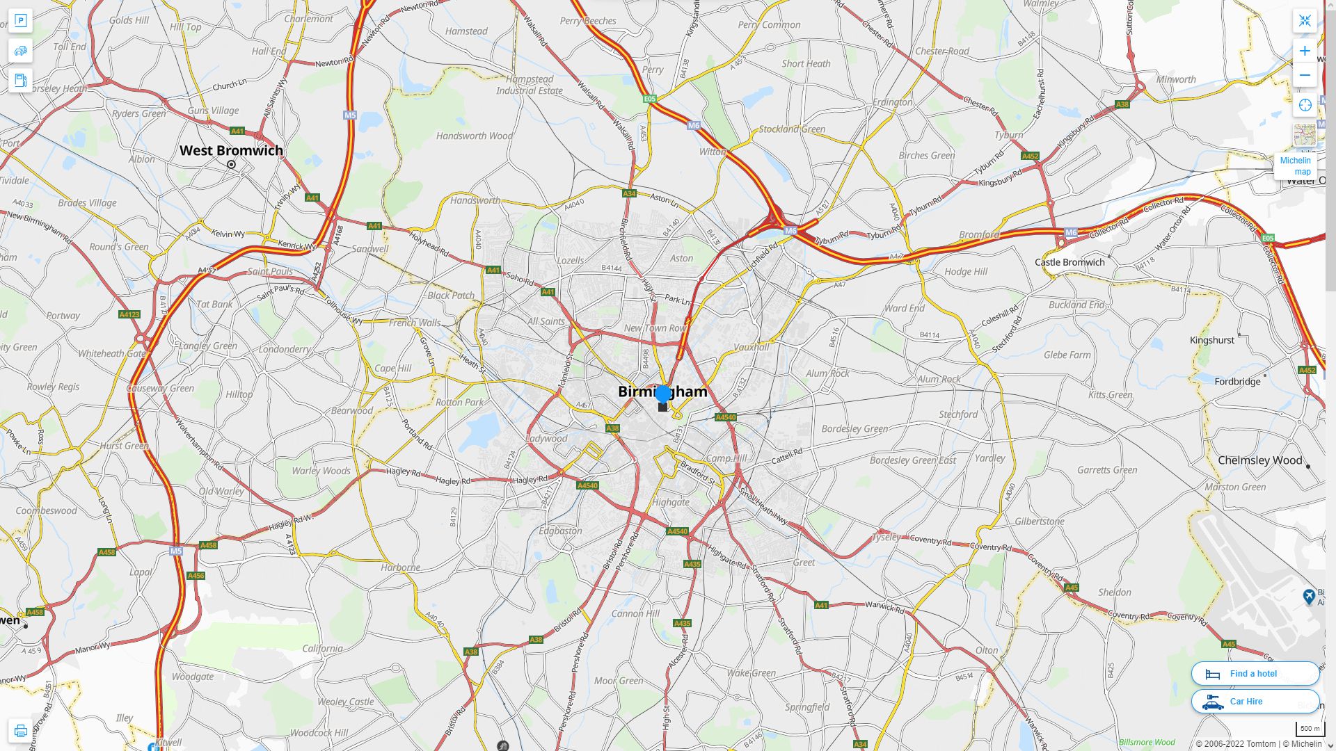 Birmingham Map - United Kingdom