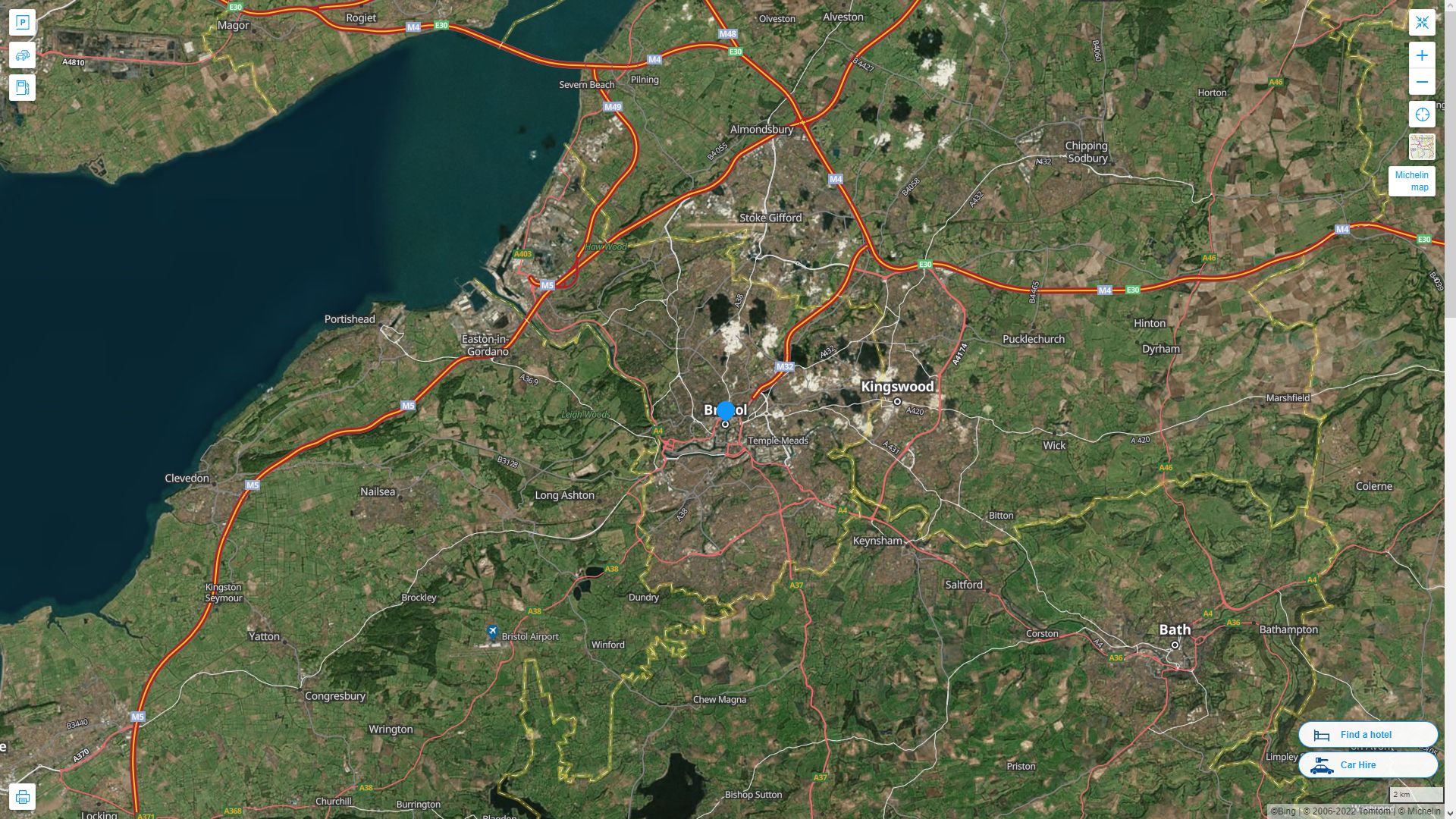 Bristol Map - United Kingdom