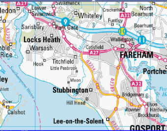 Fareham Map - United Kingdom