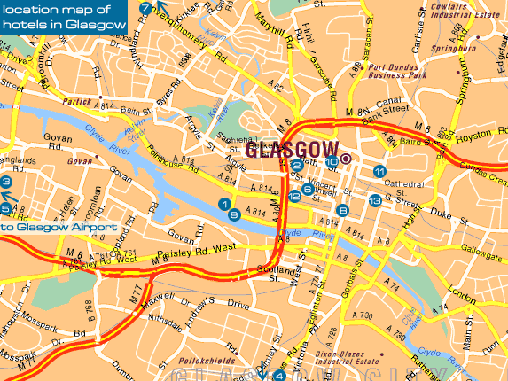 Glasgow Map