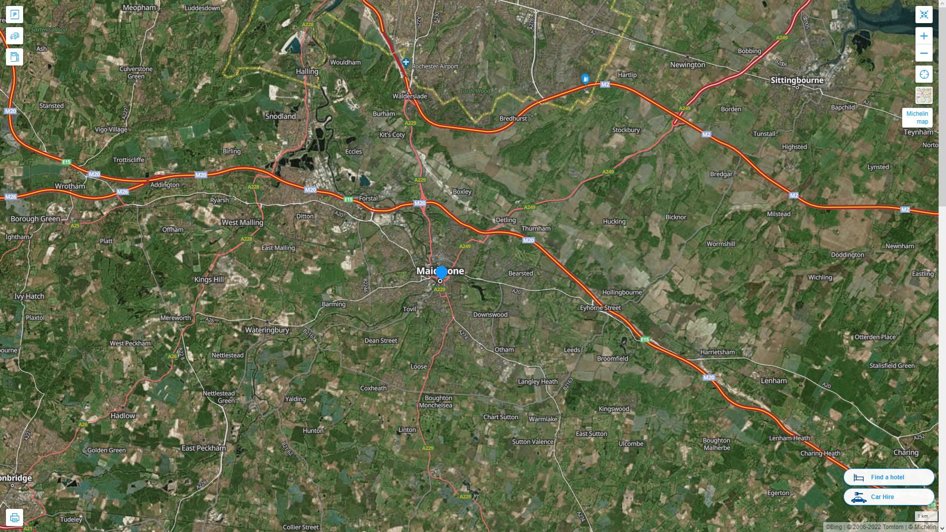 Maidstone Map - United Kingdom