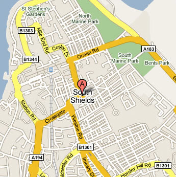 South Shields Map