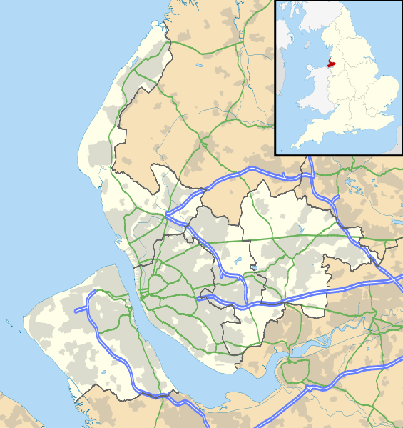 St Helens Map - United Kingdom