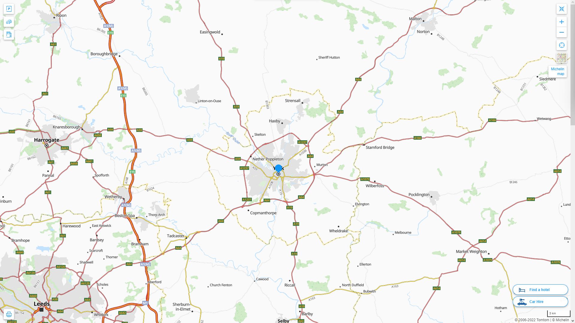 York Map - United Kingdom