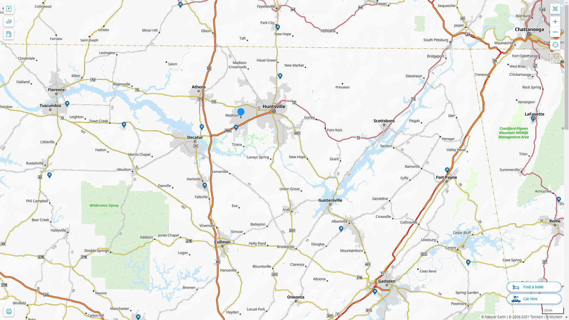 Madison Alabama Map - United States