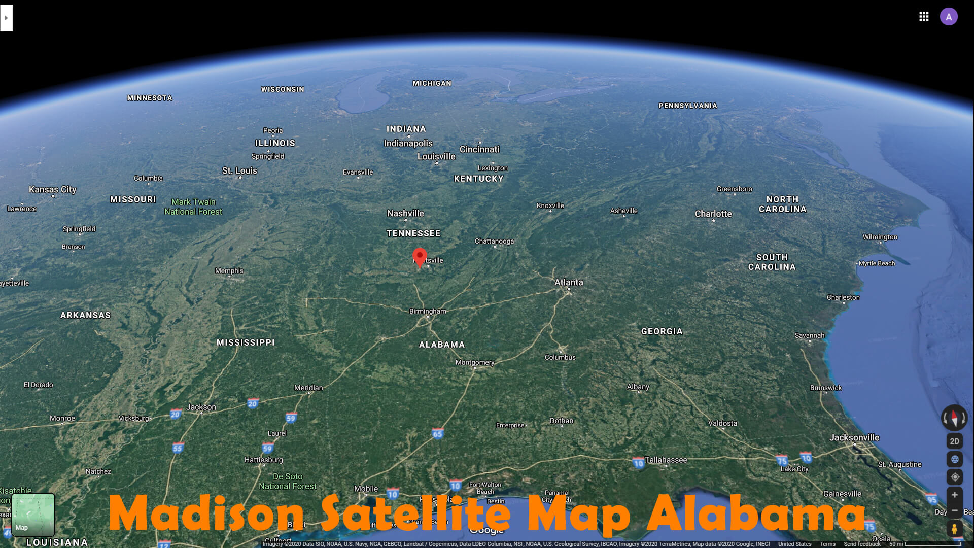 Madison Alabama Map - United States