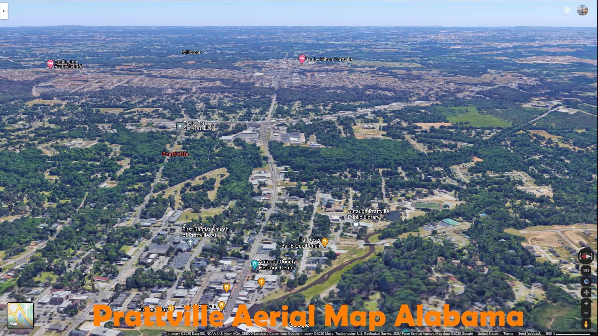 Prattville, Alabama Map