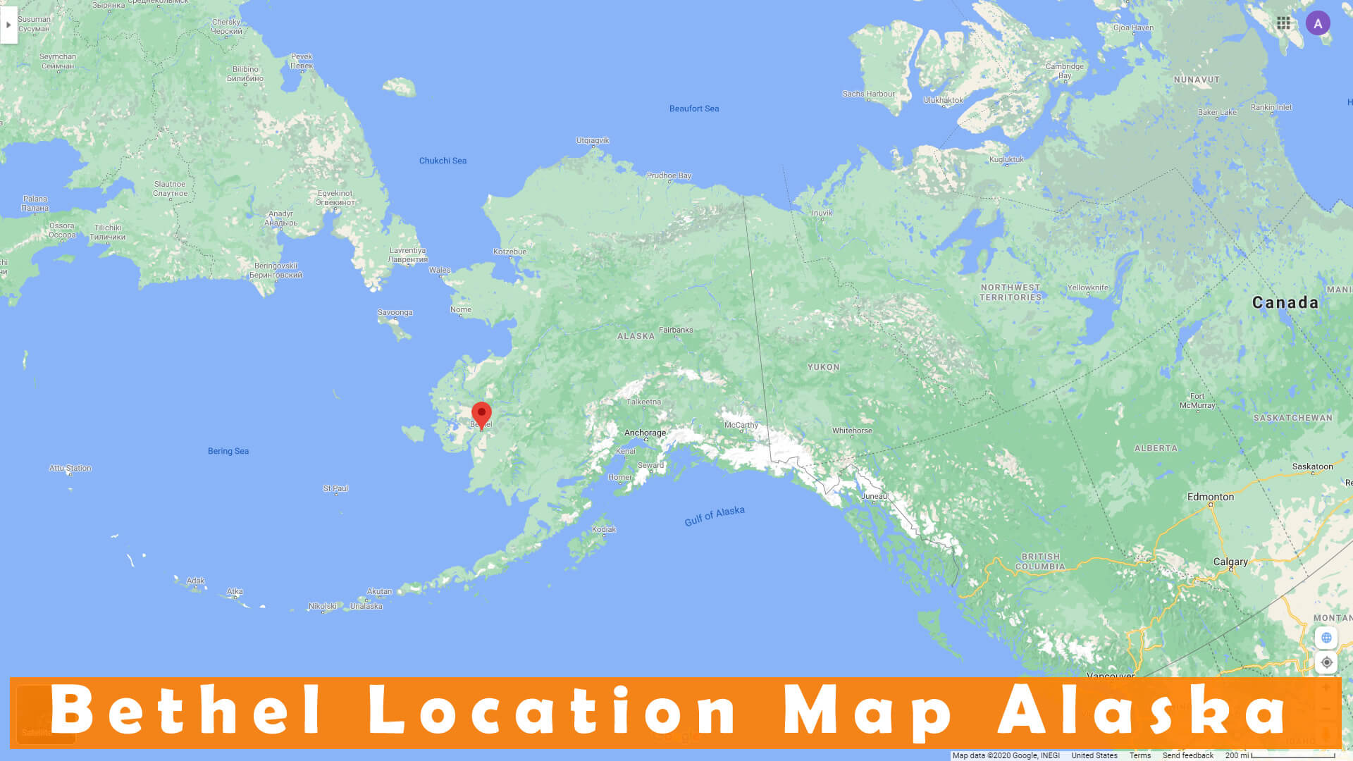 Bethel, Alaska Map