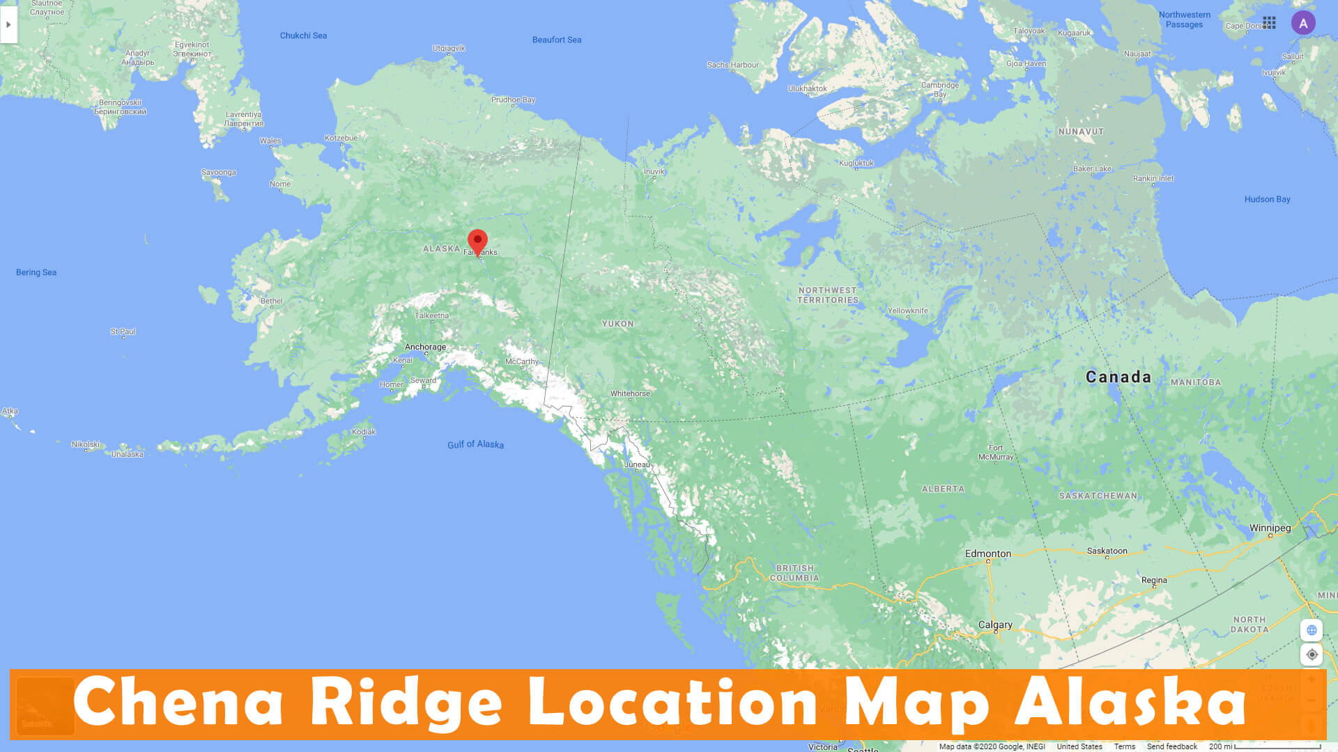 Chena Ridge, Alaska Map