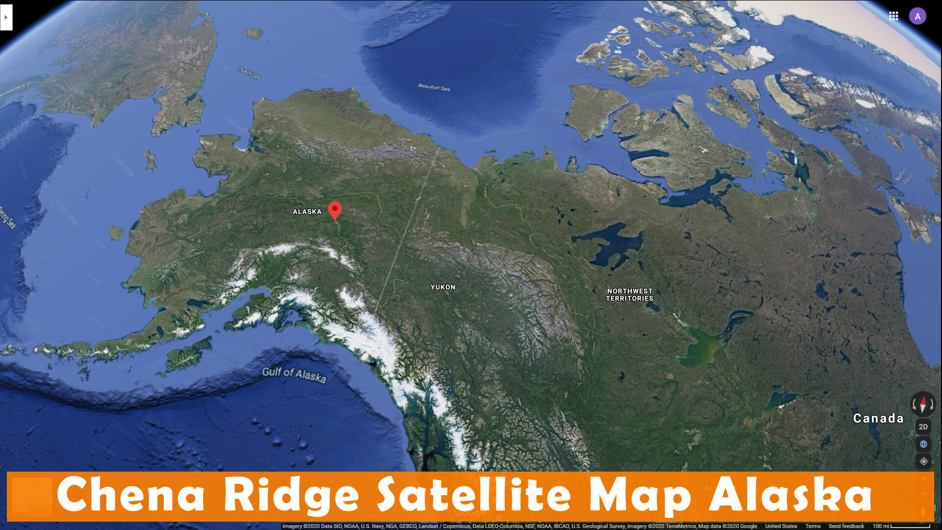 Chena Ridge, Alaska Map