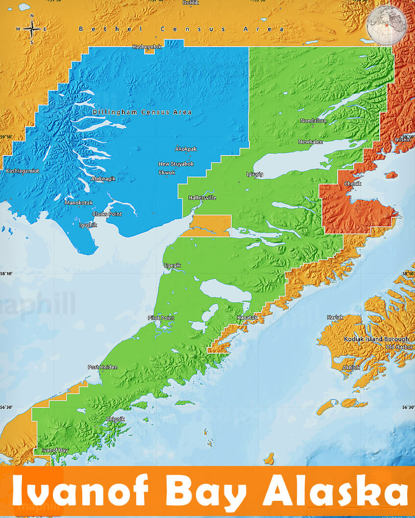Ivanof Bay, Alaska Map