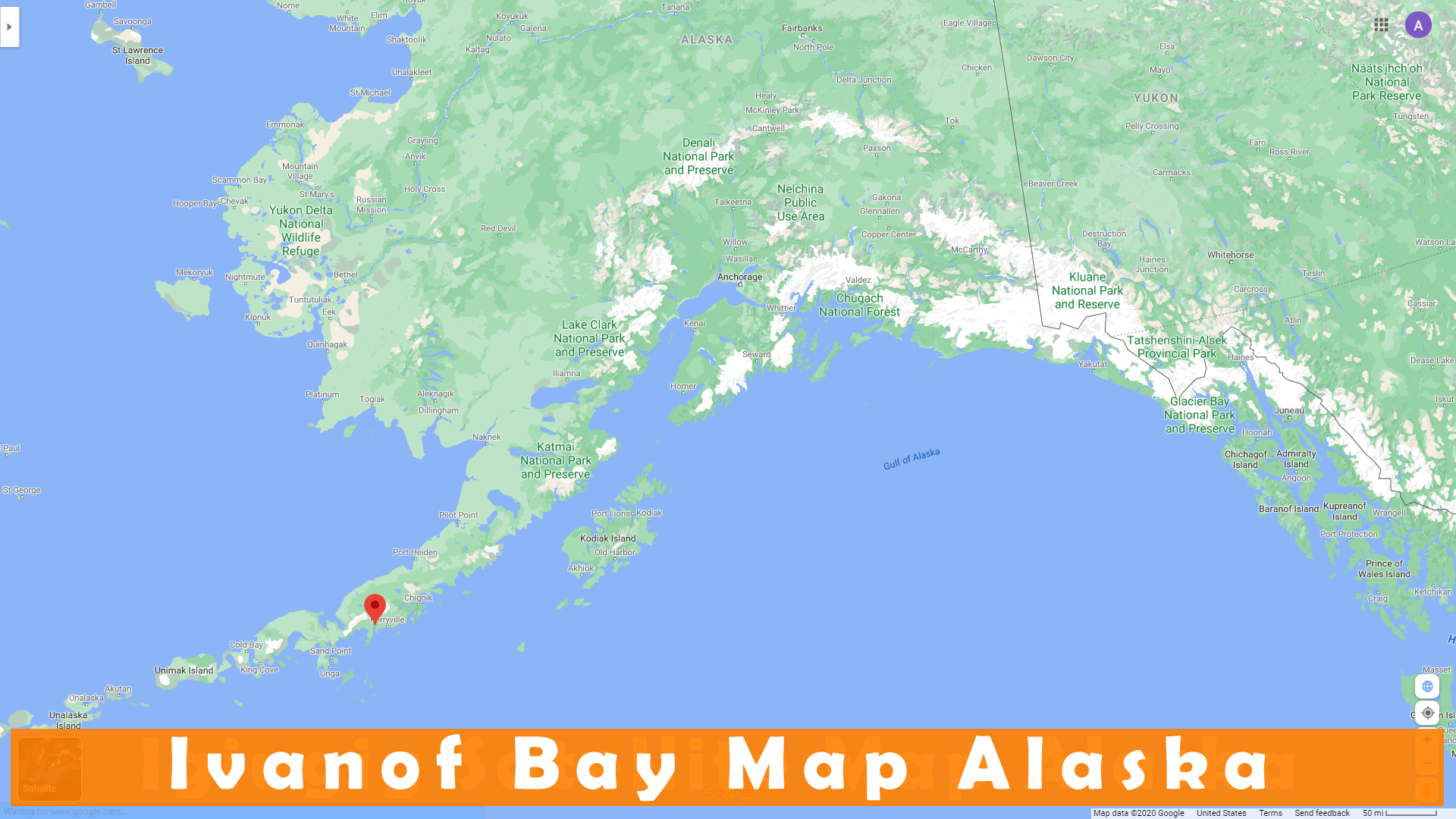 Ivanof Bay, Alaska Map