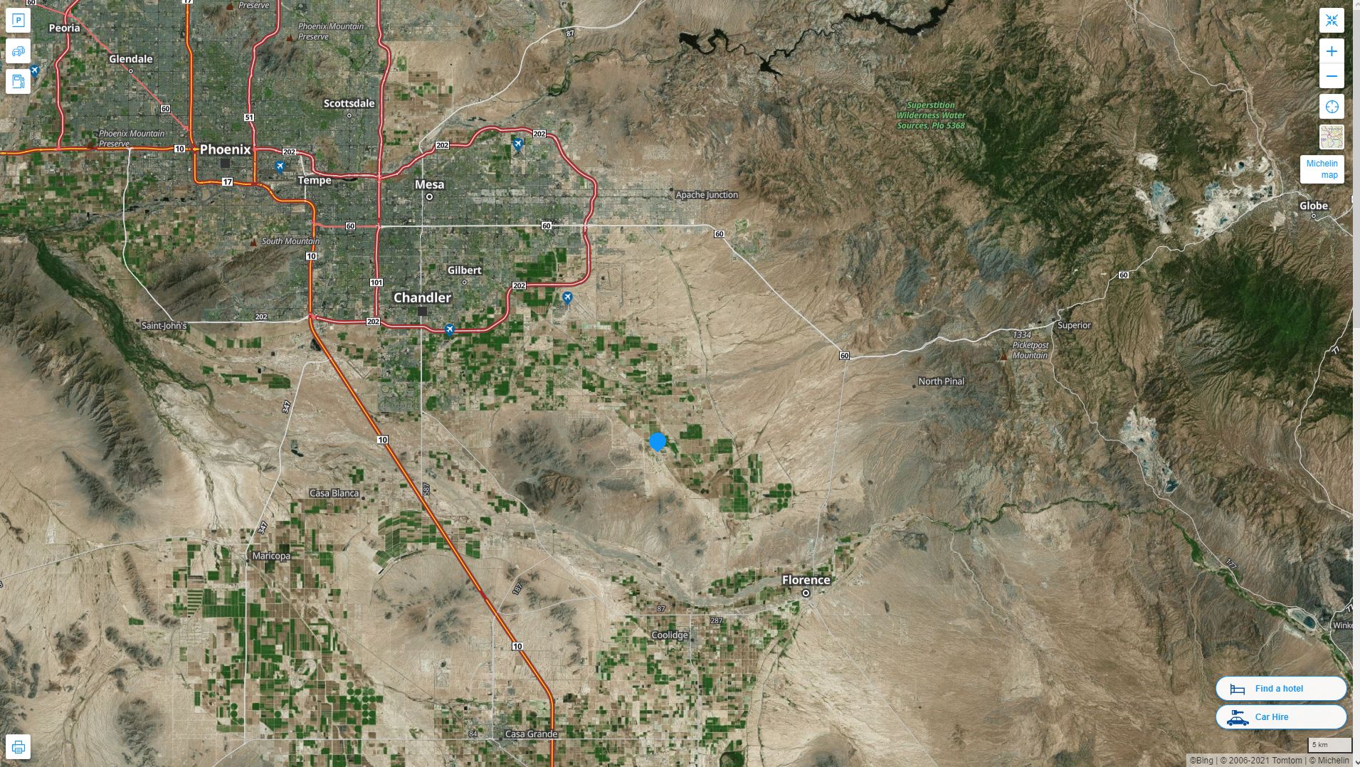 San Tan Valley, Arizona Map