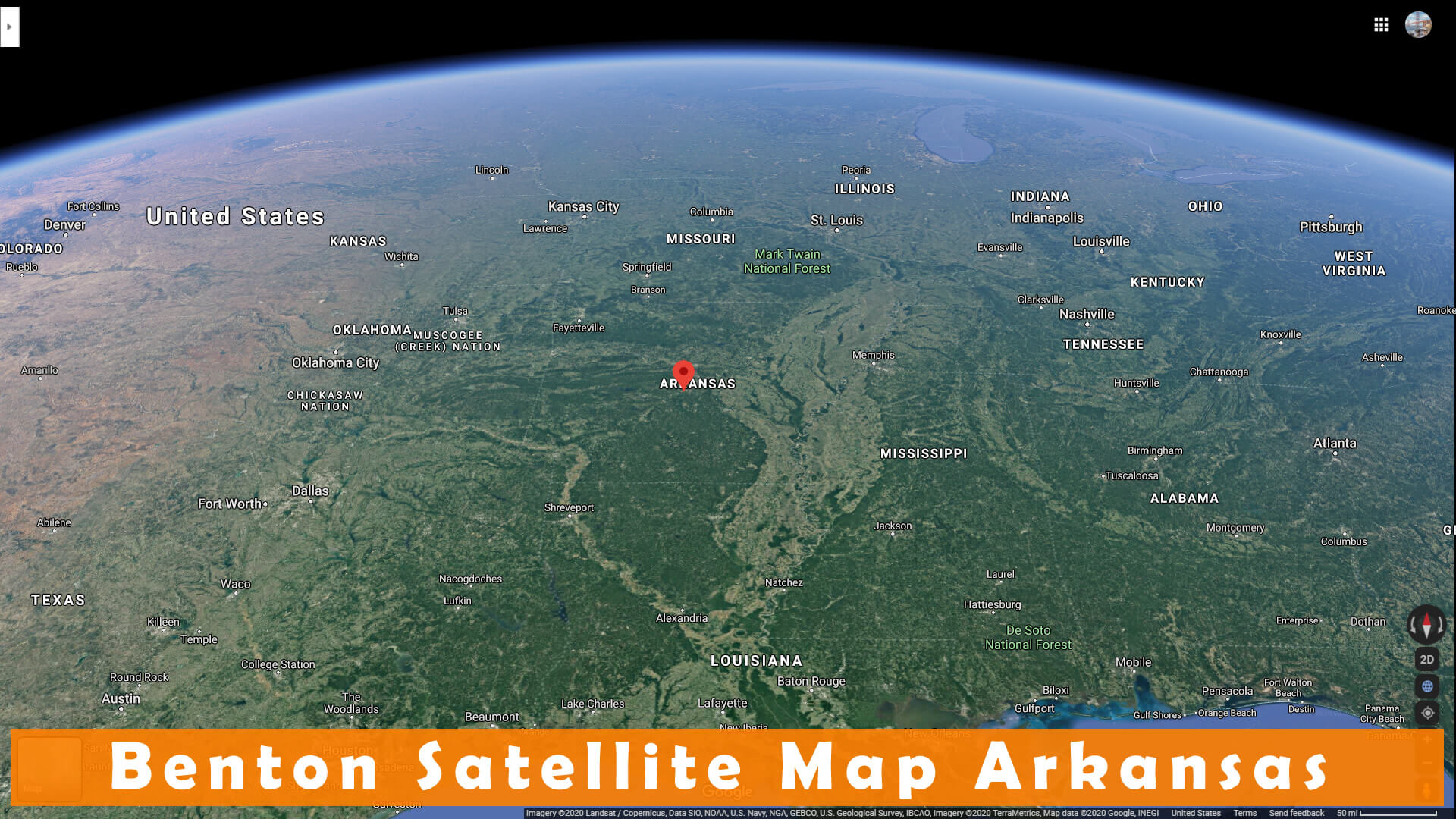 Benton, Arkansas Map