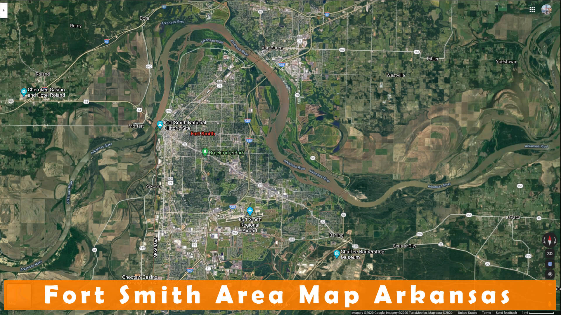 Fort Smith, Arkansas Map