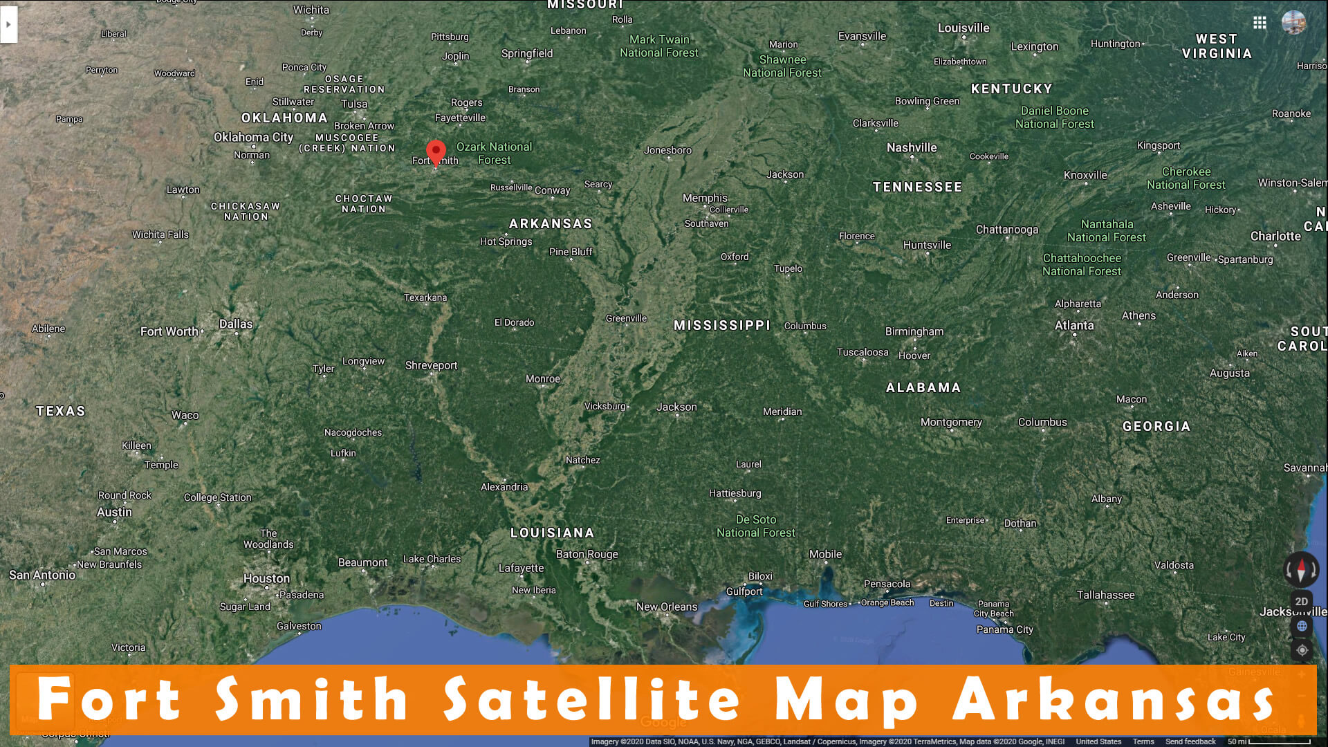 Fort Smith, Arkansas Map