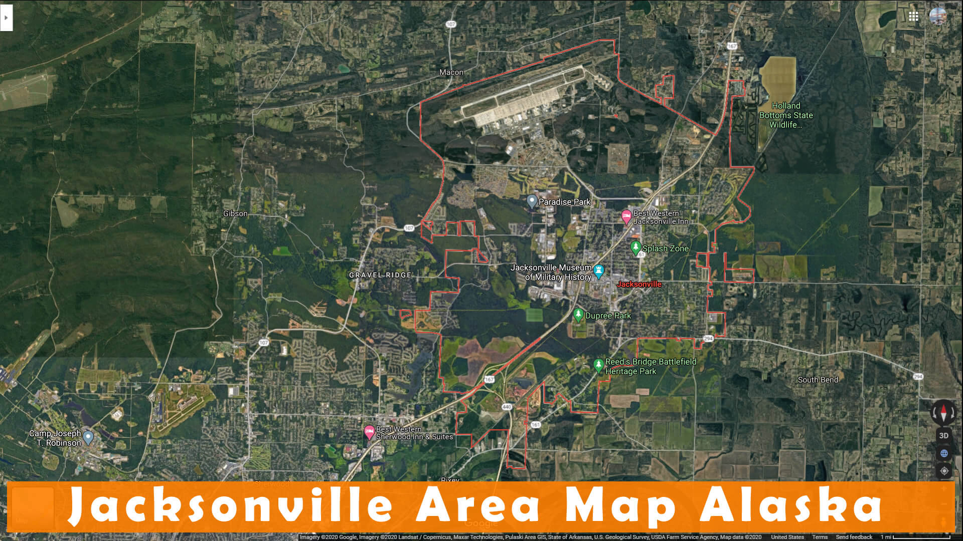 Jacksonville Arkansas Map - United States