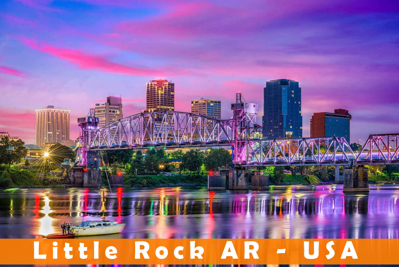Little Rock, Arkansas Map