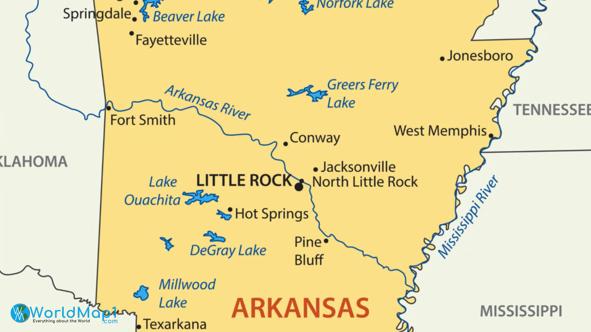 Monette, Arkansas Map