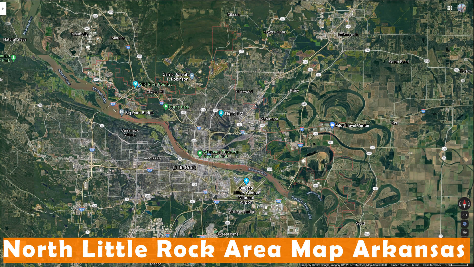 North Little Rock Arkansas Map - United States