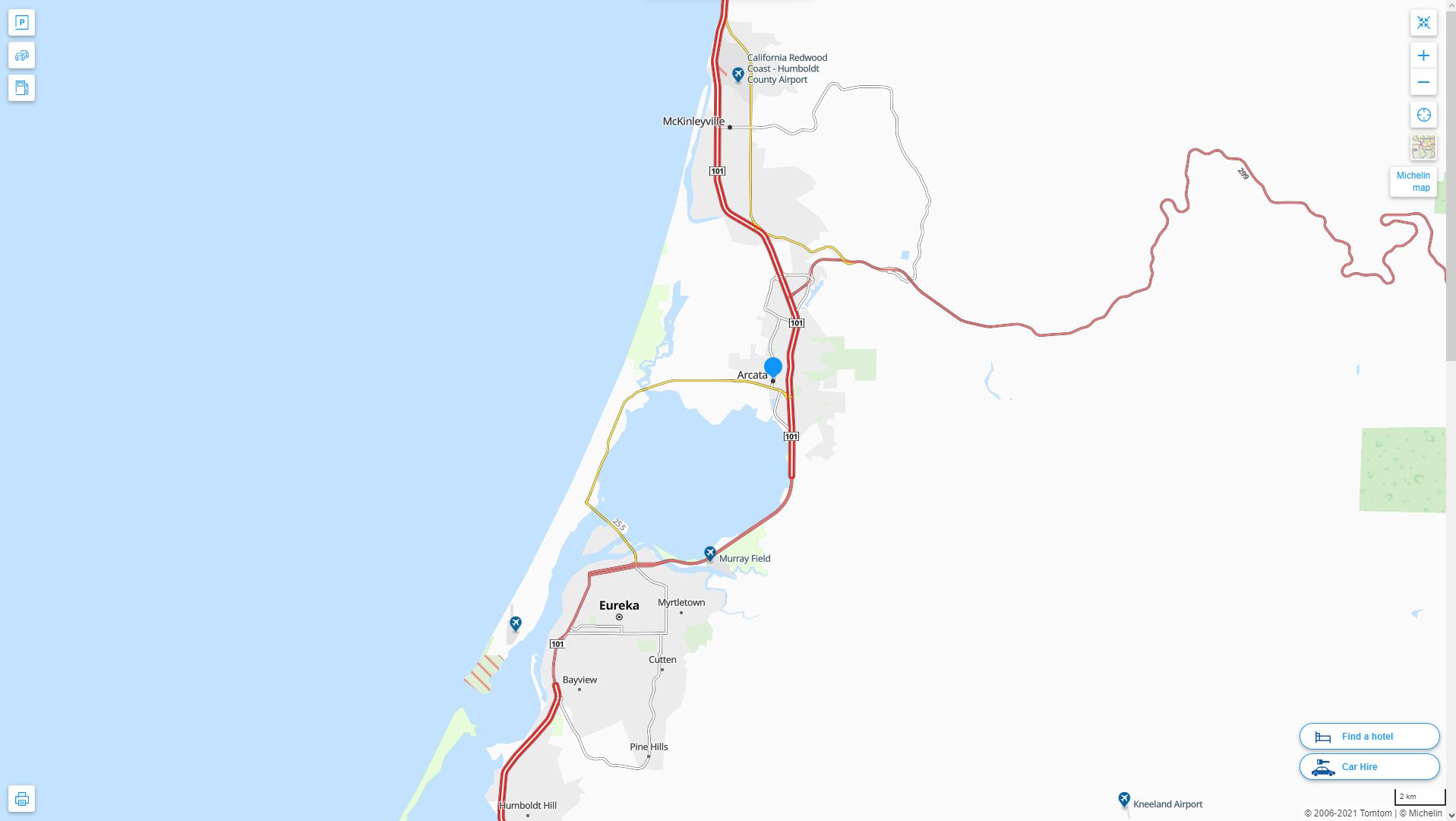 Arcata California Map - United States